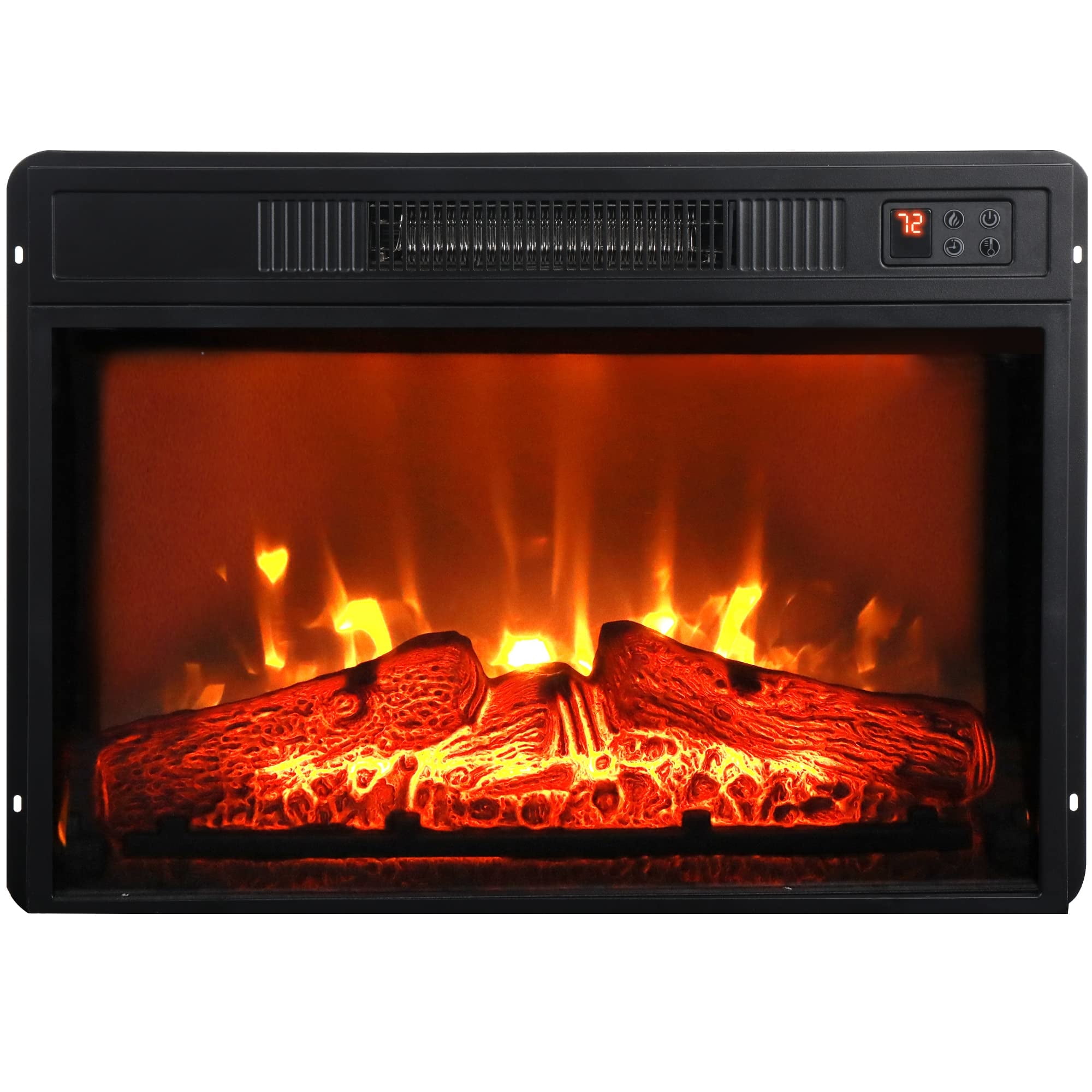 "23"" Hanging Electric Fireplace, Indoor Insert Heater Wall Mount with ...
