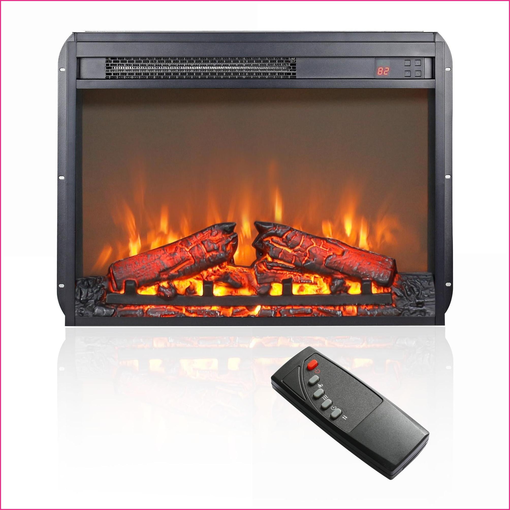 Electric Fireplace Insert, 23 Inch Ultra Thin with Realistic Flame ...