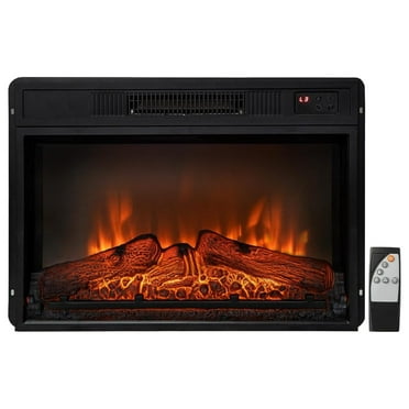 PuraFlame Western 33" EF45D Electric Fireplace Insert, Crackling Sound ...