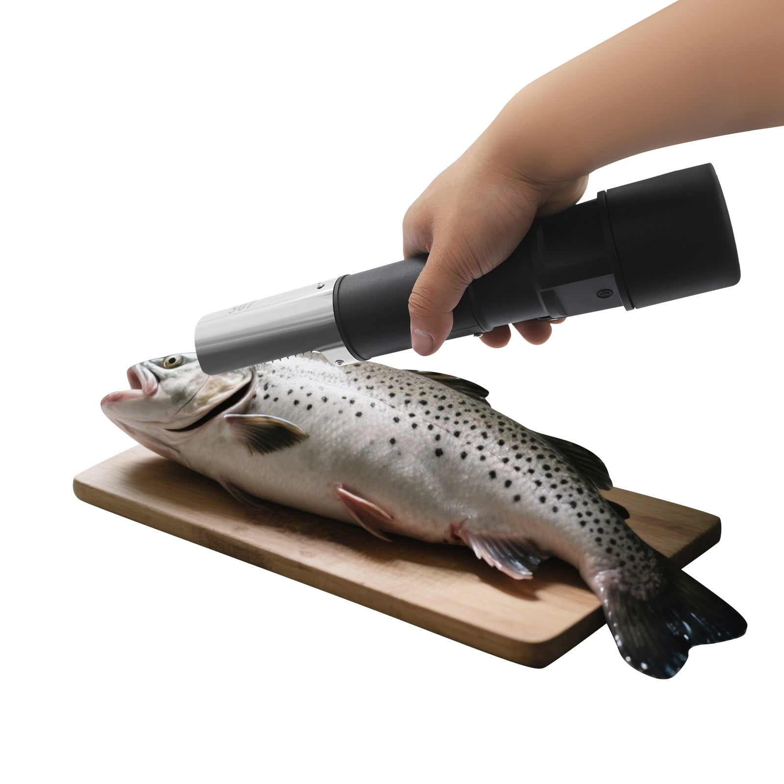 Electric Fish Scaler Rechargeable Fish Scale Remover Stainless Steel ...