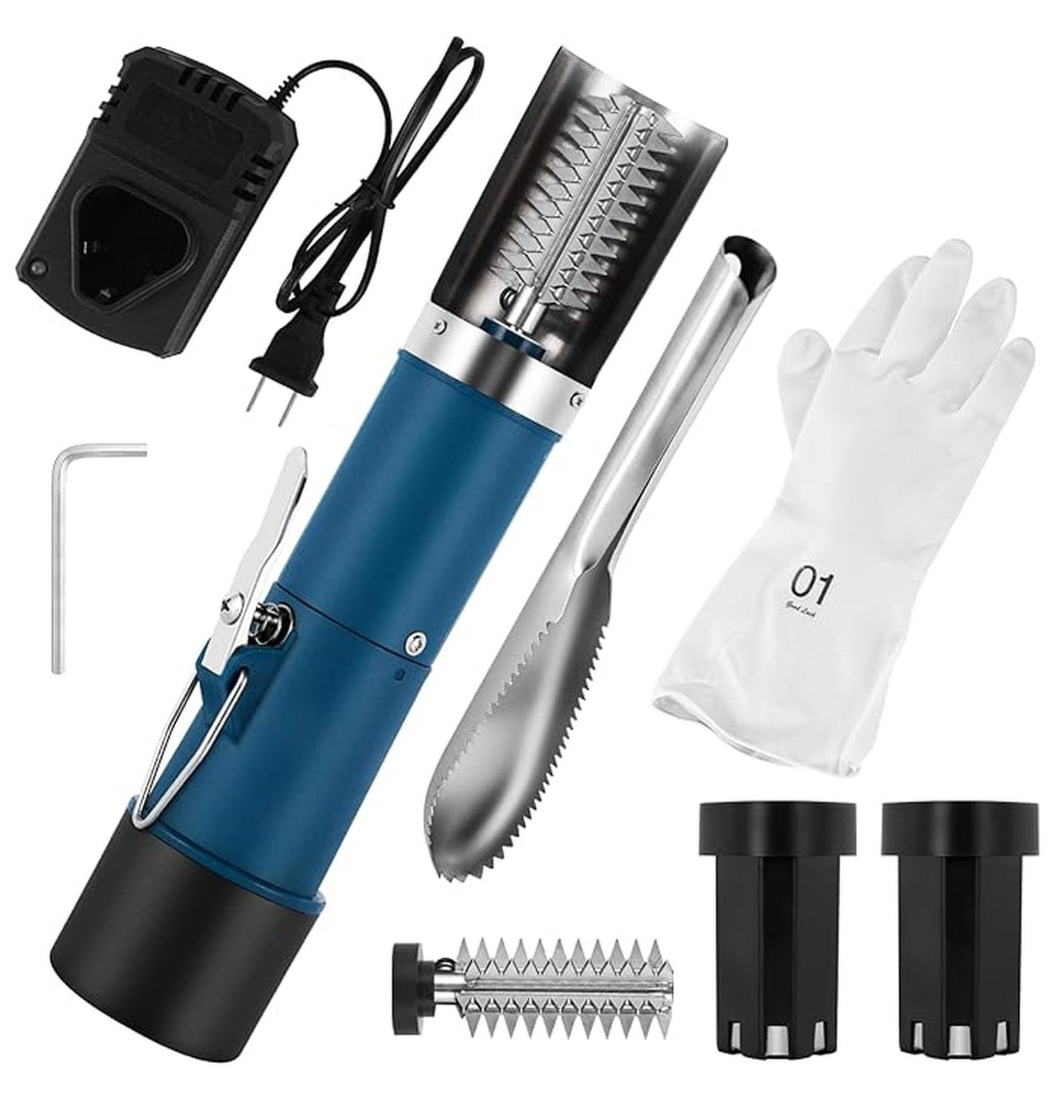 Electric Fish Scaler Remover, Cordless Fish Scale Scraper Cleaner ...