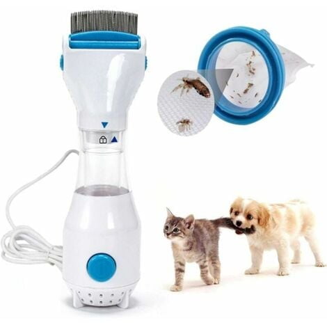 Electric Flea Comb for Pets, Electric Lice Remover, Flea Cleaning Brush ...