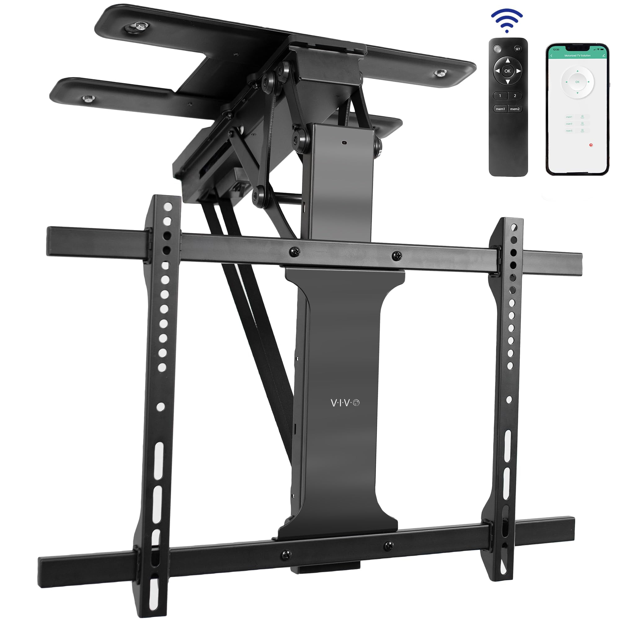 Electric Flip Down Swiveling Ceiling TV Mount for 32 to 70 inch Screens ...