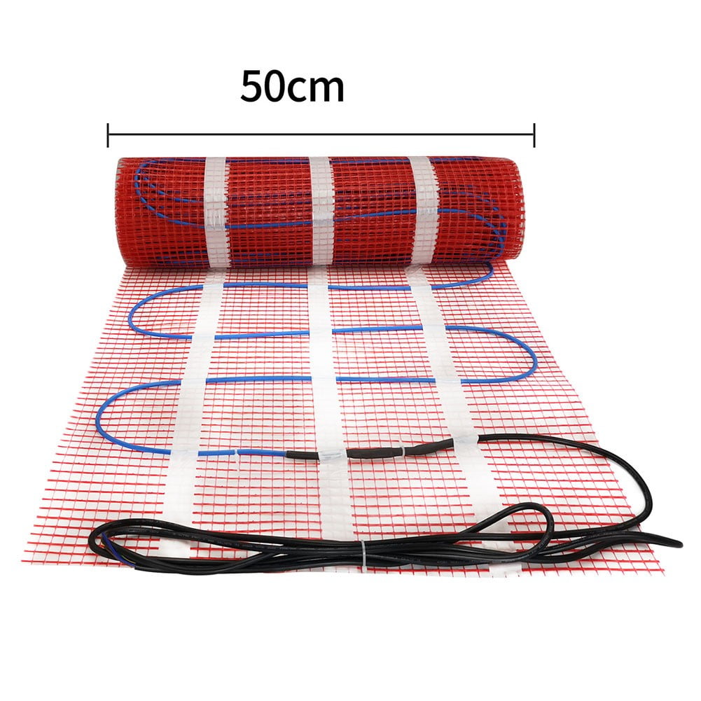 Electric Floor Heating Kit Pad Digital Thermostat 220V Radiant Warming ...