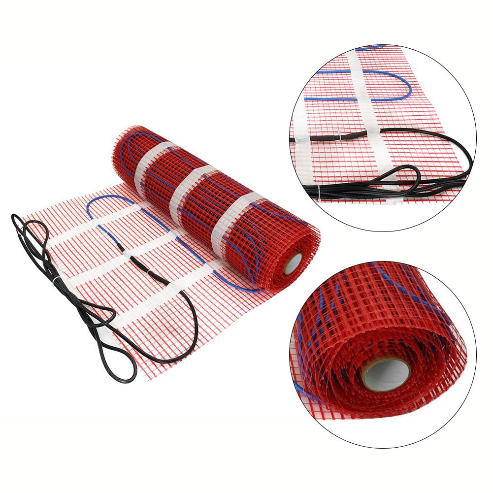 Electric Floor Heating Kit Pad Digital Thermostat 220V Radiant Warming ...