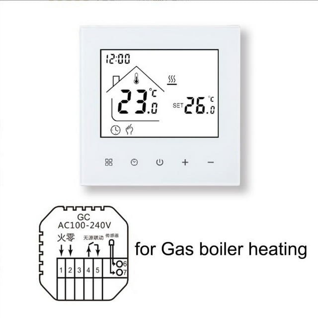 Electric floor heating wall-mounted boiler temperature control panel ...