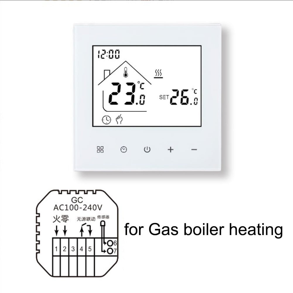 Electric floor heating wall-mounted boiler temperature control panel ...