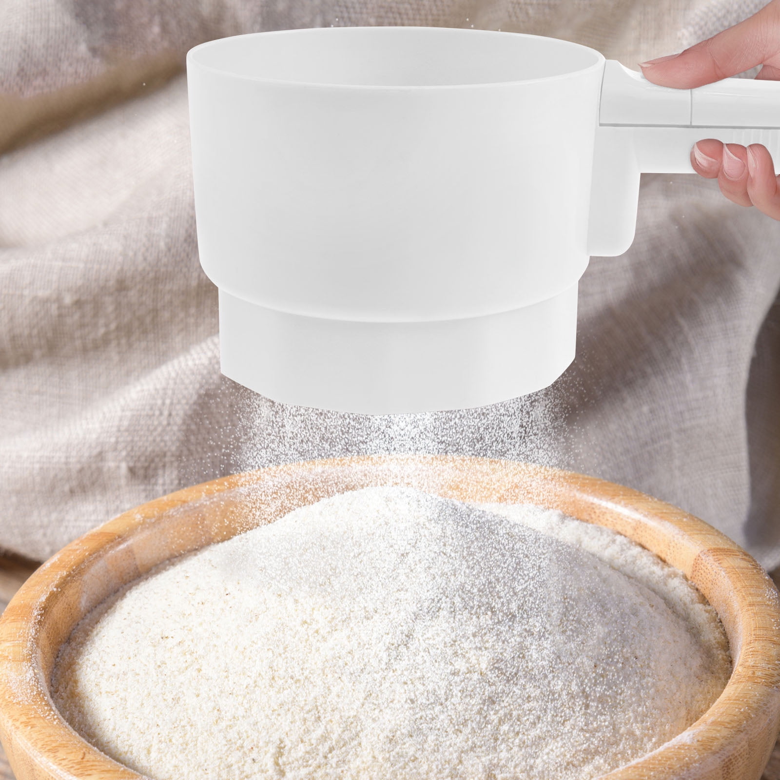 Electric Flour Sifter Battery Operated Flour Sieve Handheld Electric ...