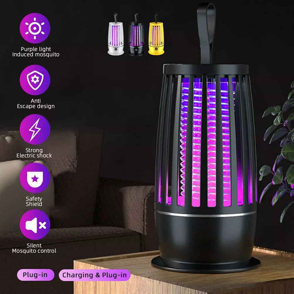 Electric Fly Bug Zapper - Mosquito Insect Killer LED Light - Trap Pest ...