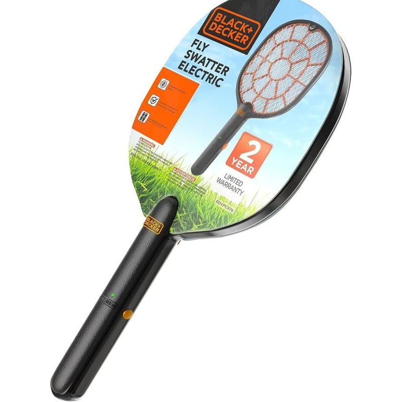 Electric Fly Swatter Bug Zapper Battery Operated Flies Killer Indoor ...