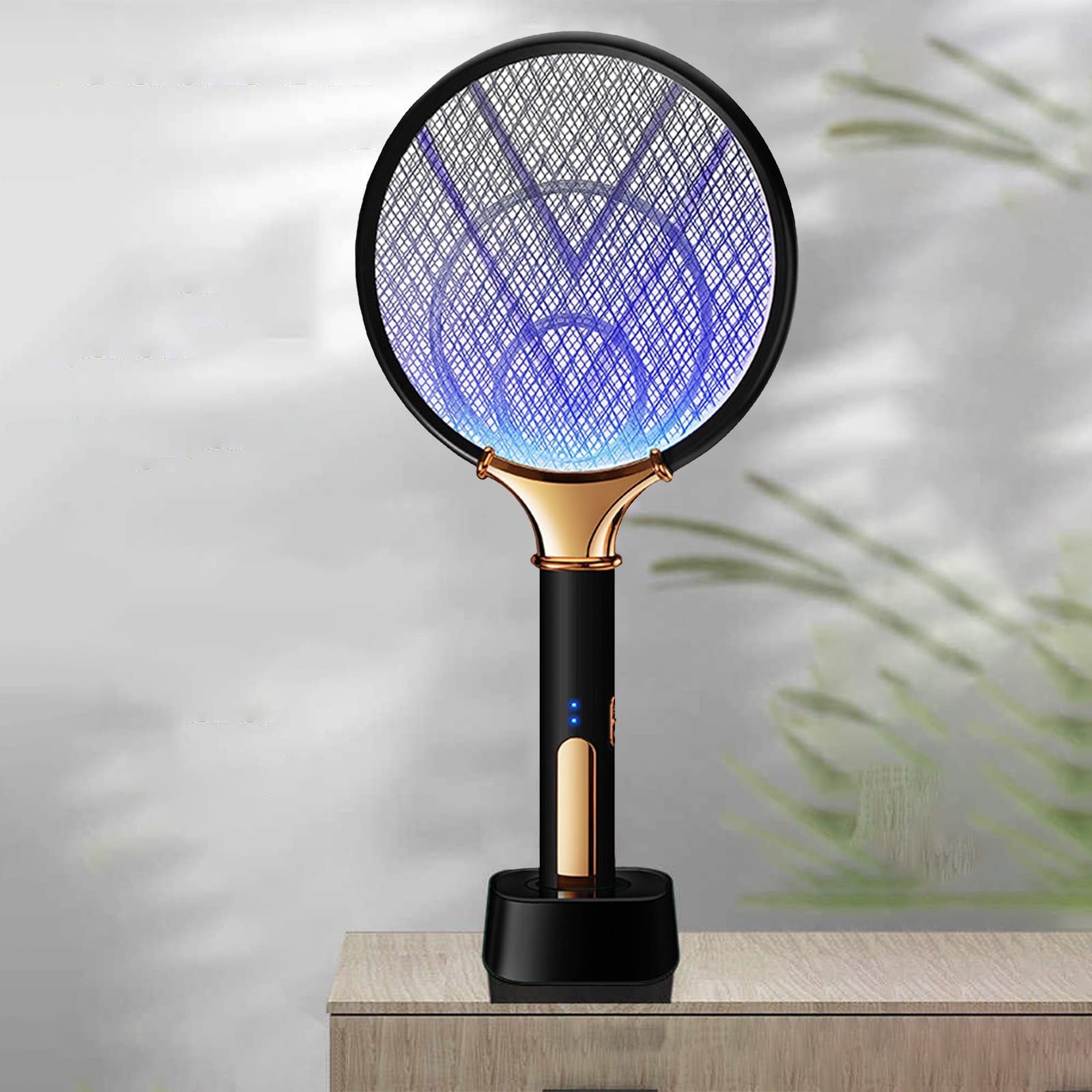 Electric Fly Swatter Bug Zapper Racket Dual Modes Mosquito Killer with ...