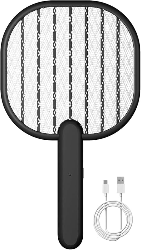 Electric Fly Swatter Bug Zapper: with USB Rechargeable Handheld ...