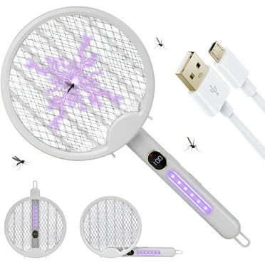 (2 Pack) Handheld Electric Bug Zapper Battery Powered Racket Assorted ...