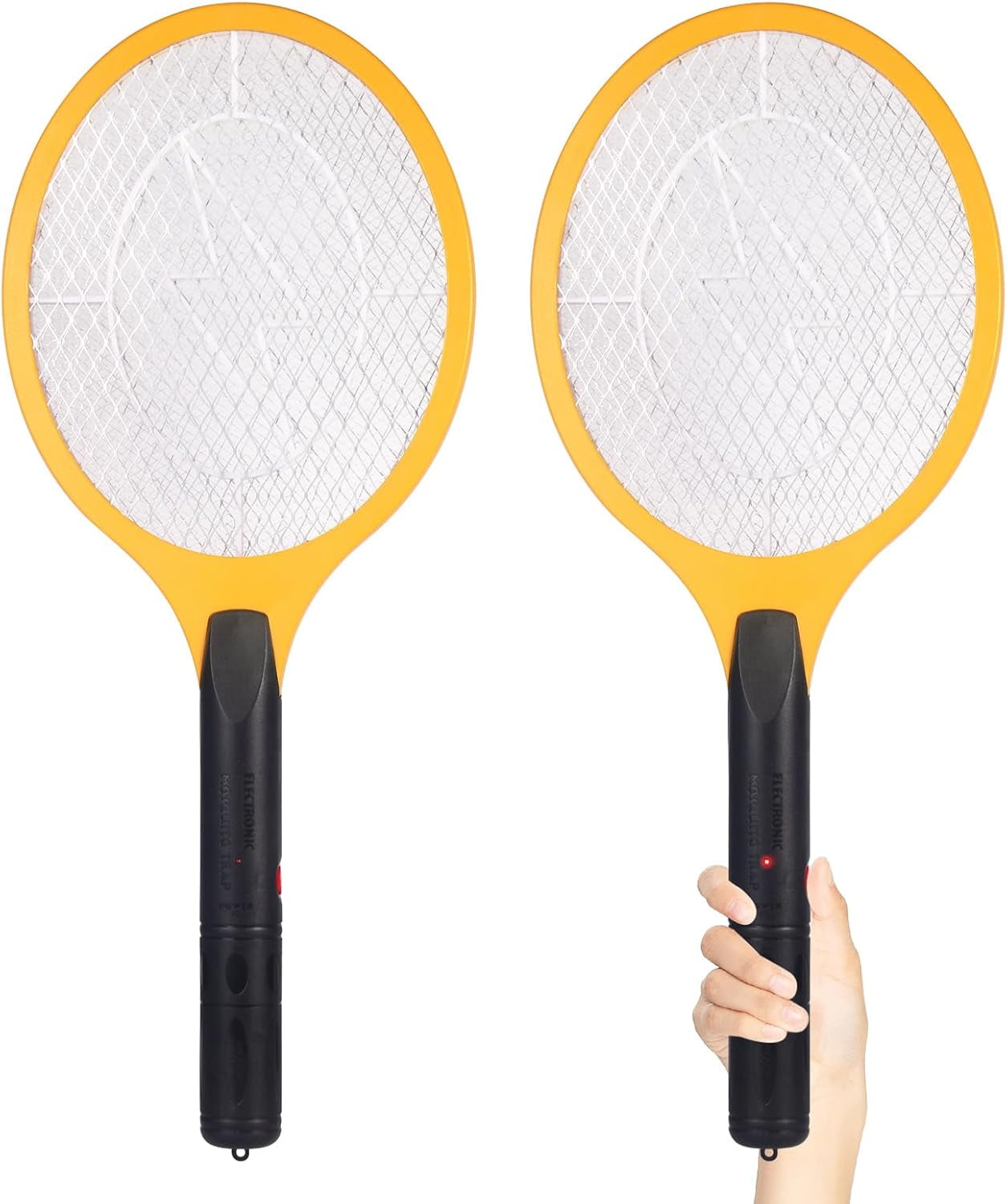 Electric Fly Swatter Handheld Bug Zapper - Indoor Outdoor 20in Zapping ...