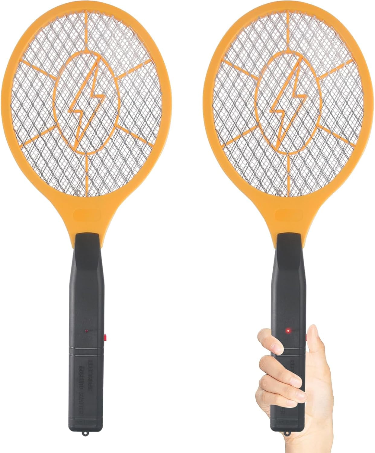 Electric Fly Swatter Handheld Bug Zapper - Indoor Outdoor Zapping ...