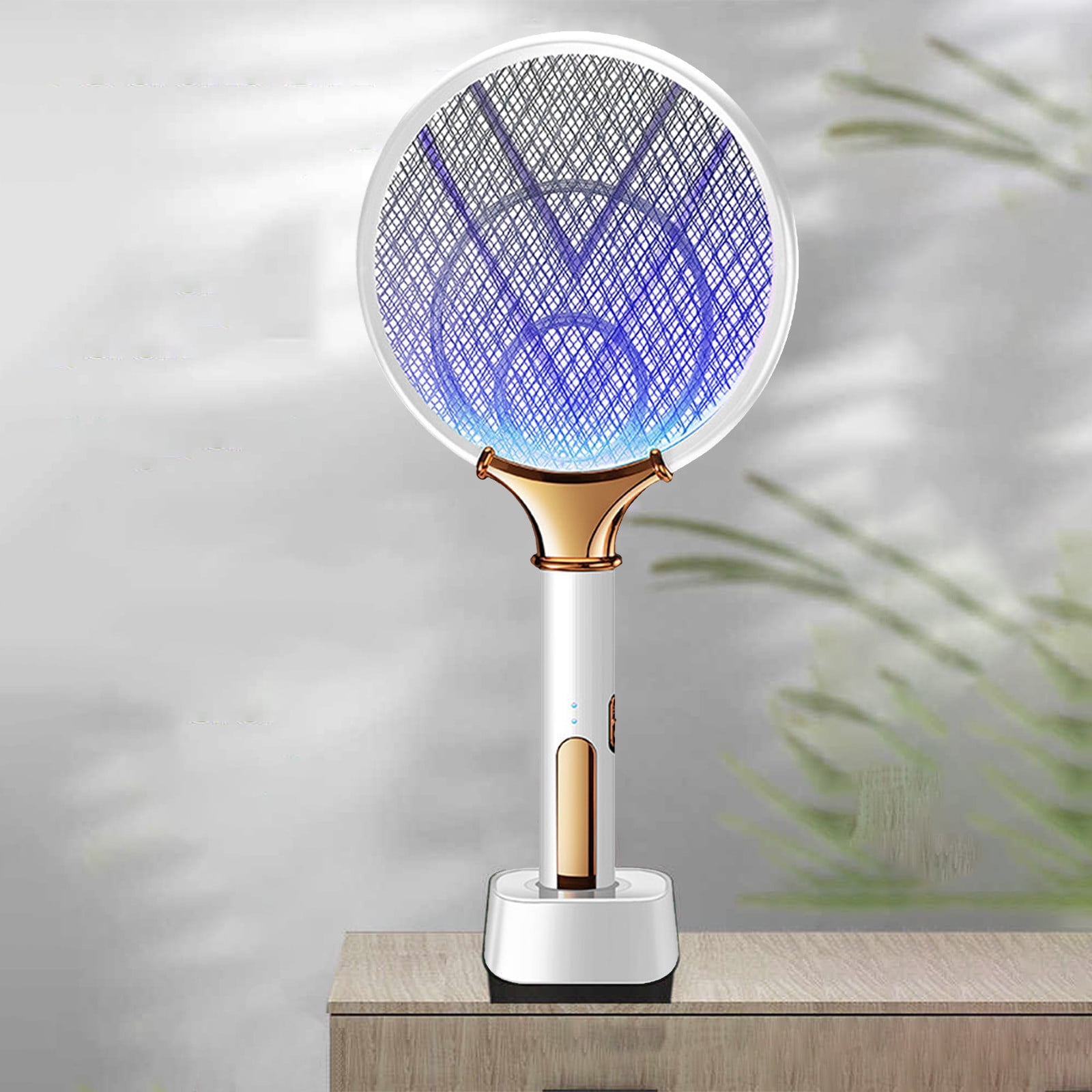 Electric Fly Swatter Racket, 2 in 1 Bug Zapper Racket, Fly Killer and ...