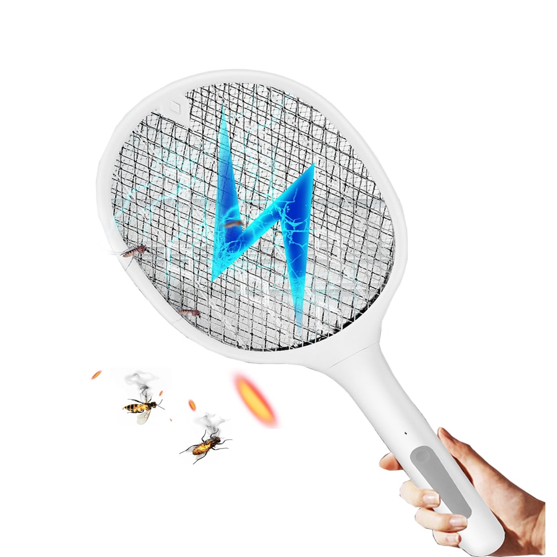 Electric Fly Swatter Racket - Bug Zapper Racket with Powerful Grid ...
