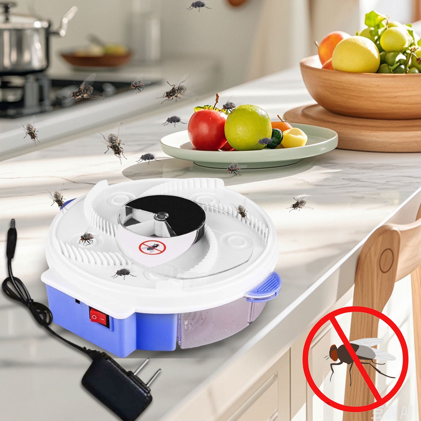 Electric Fly Trap Fly Catcher Pest Device Flying Insect Trap Automatic ...