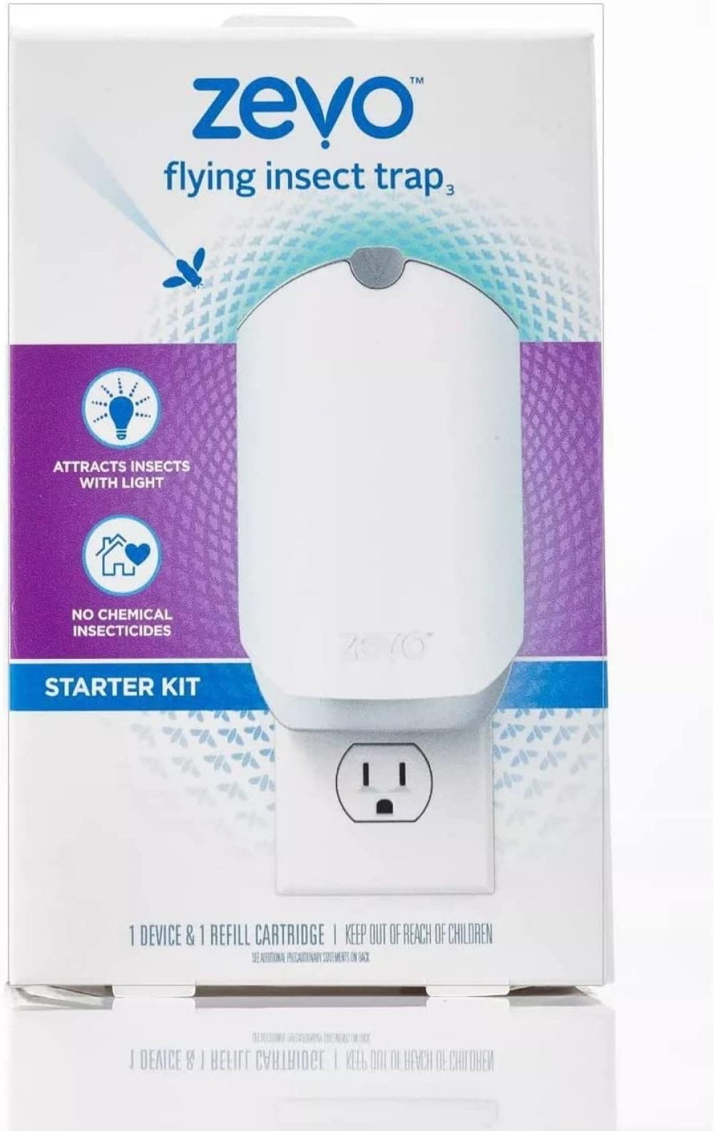 Electric Flying Insect Trap Starter Kit Zevo Mosquito Killer Fruit Fly Trap