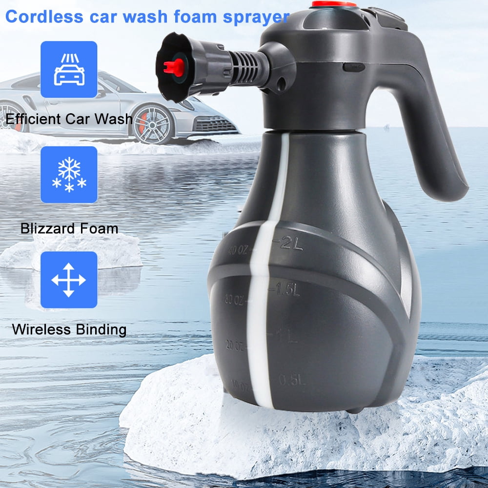 Electric Foam Sprayer,DFITO Cordless Pressurized Car Wash Snow Foam ...