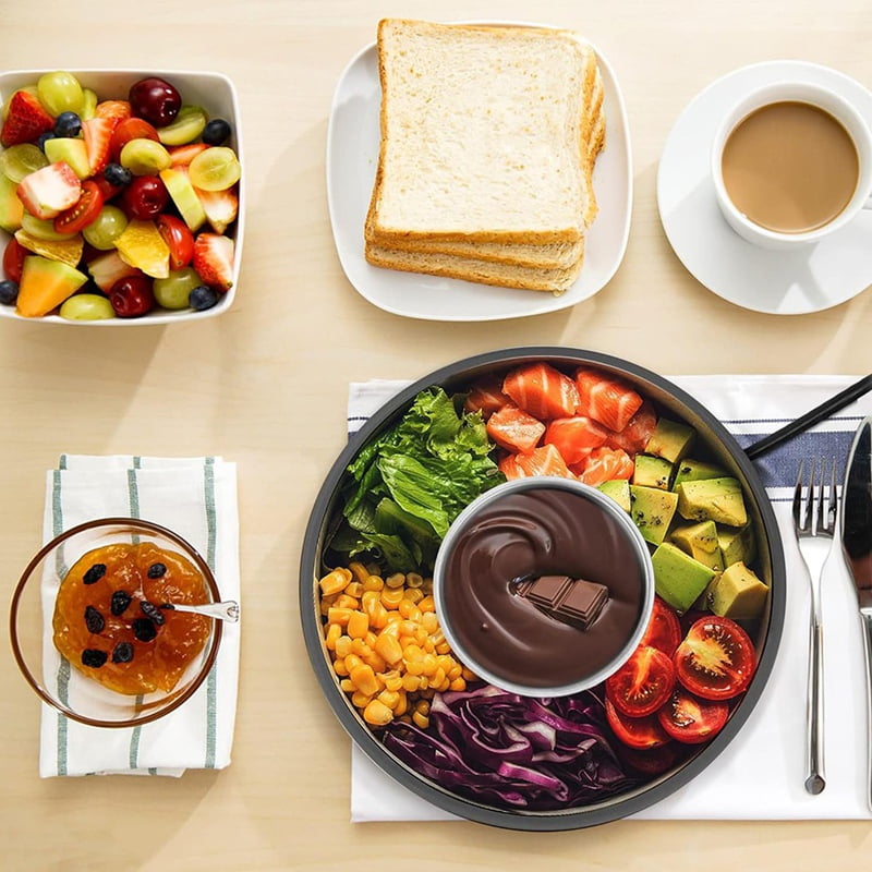 Electric Fondue Set, with Fork, Chocolate Melting Pot, Candy Pot US ...