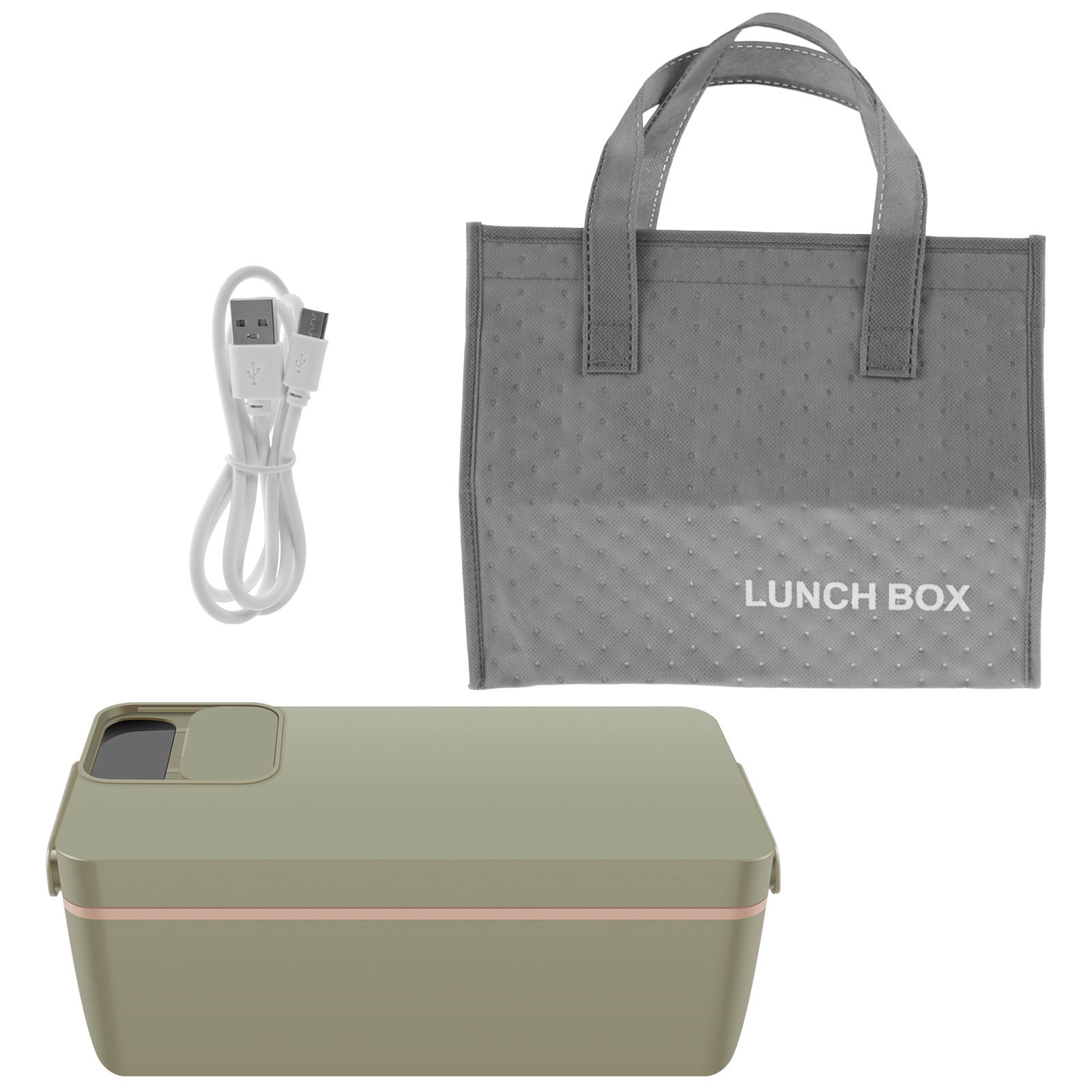 Electric Food Box 1L Capacity Cordless Heated Food Box Leakproof Food ...
