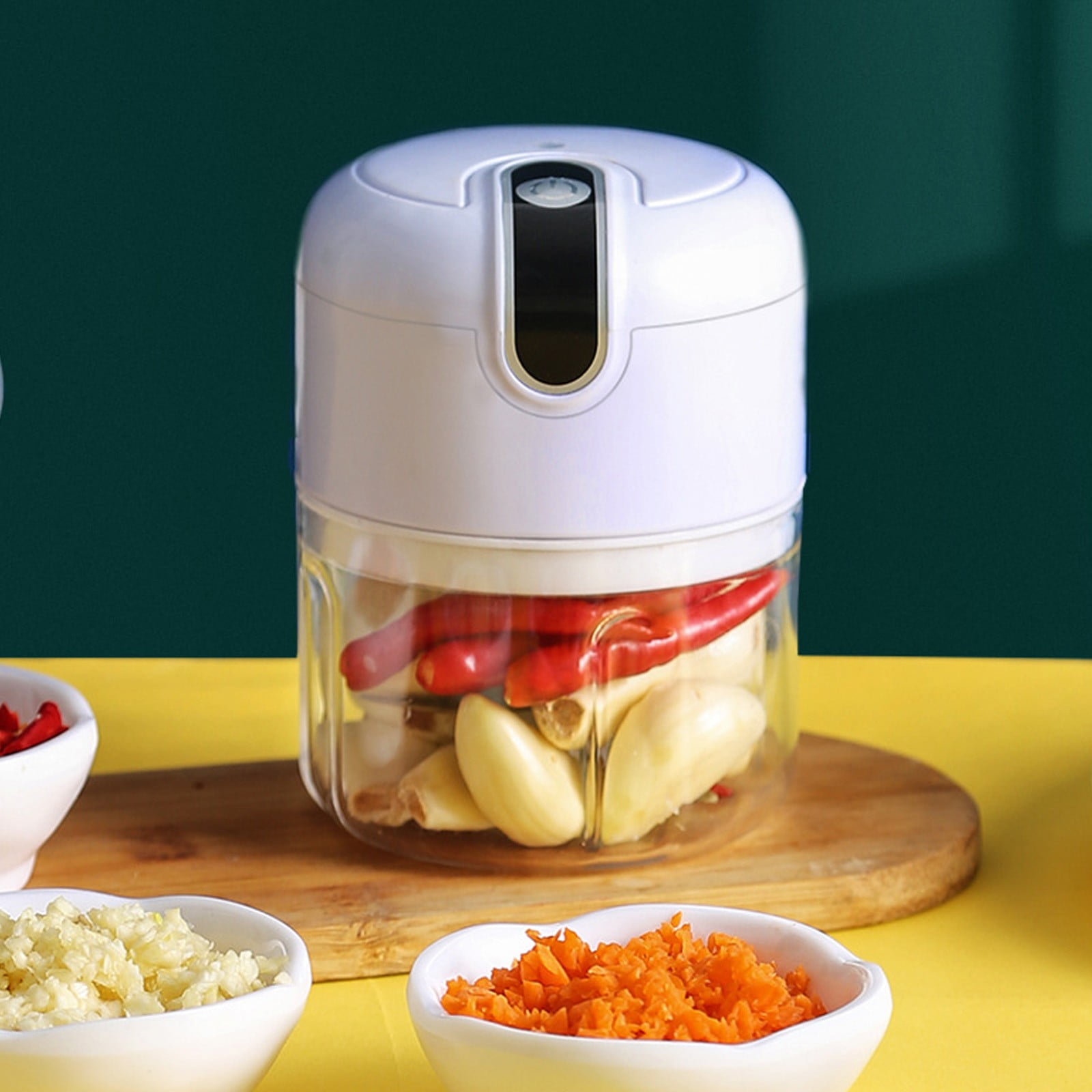 Electric Food Chopper Small Garlic Chopper Vegetable Chopper Cordless ...