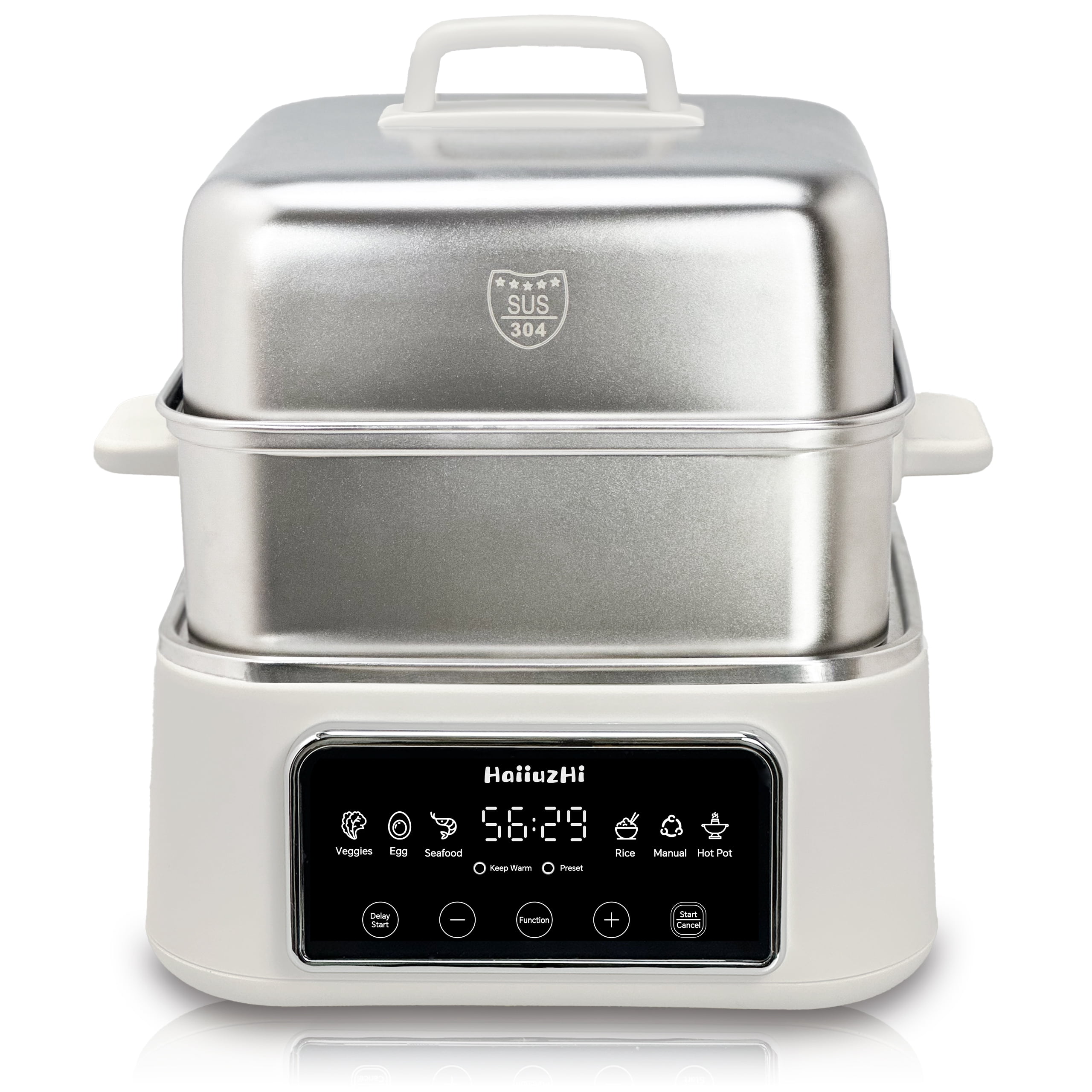 YuChanluck Electric Food Steamer 12.7 QT double-tier 8-in-1 - Walmart.com