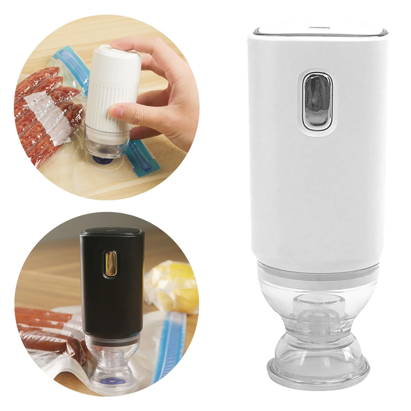 Electric Food Vacuum Sealer Pump - Handheld Air Suction Device for ...