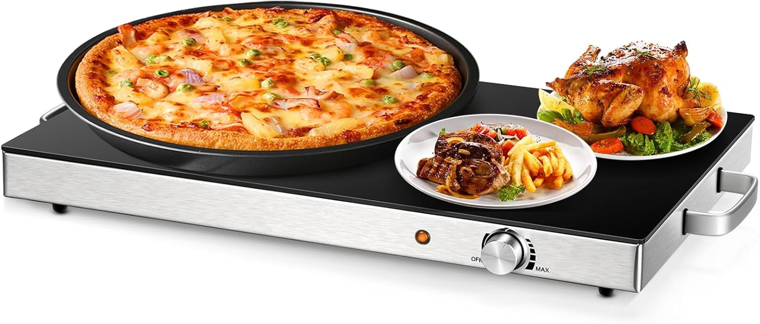 Electric Food Warmer, 22''x15'' Food Warmers for Parties, Adjustable ...