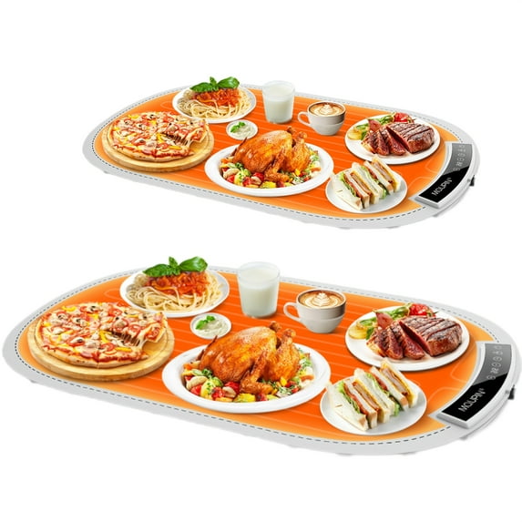 Electric Food Warmer Tray, Large Foldable Warming Pad, 8 Temp Settings ...
