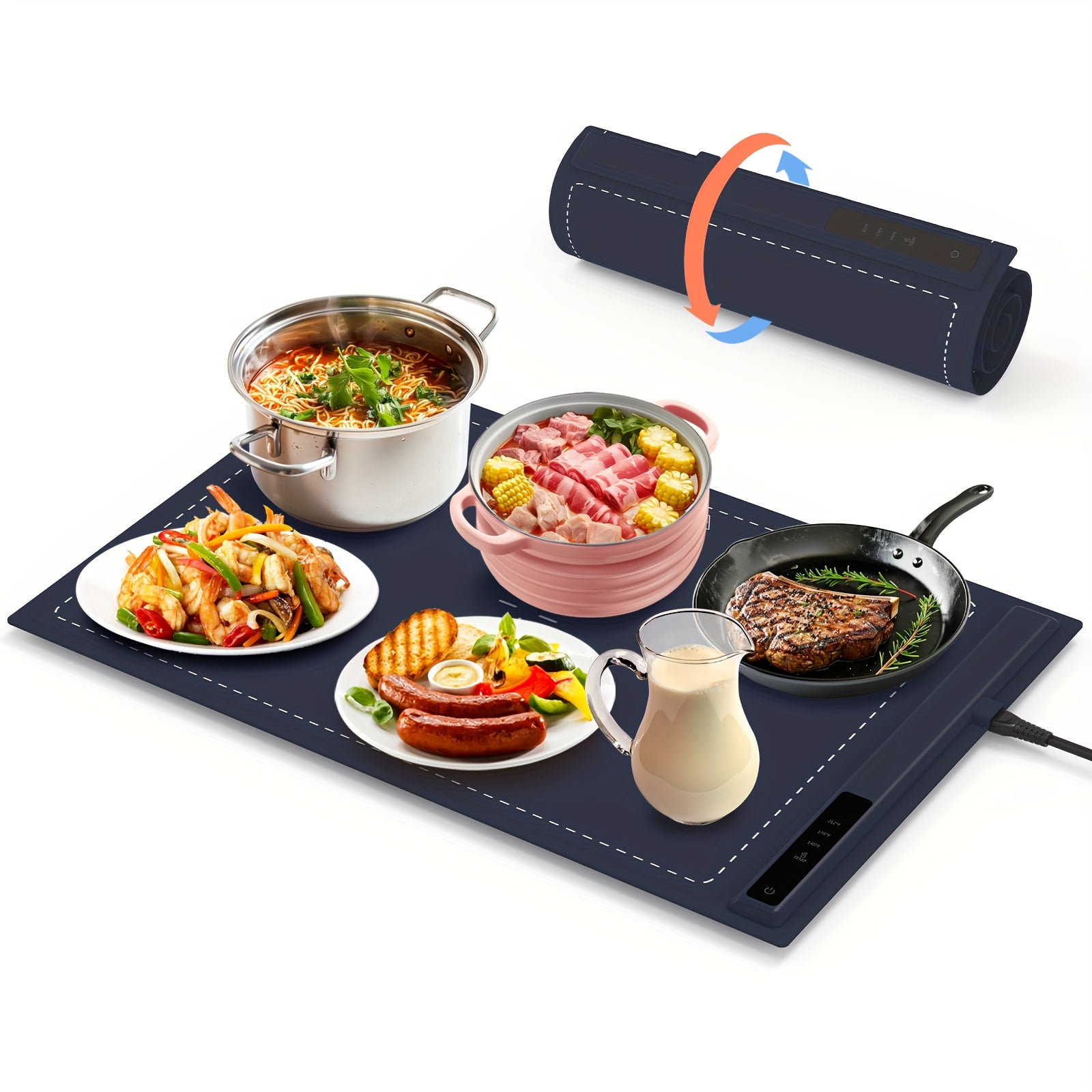 Electric Food Warming Tray | 3 Temperature Settings, Full Surface ...