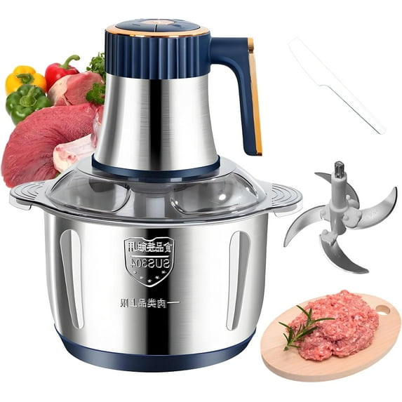 Electric Food chopper, Food Processors, Meat Grinder, 800W, 18/10 ...