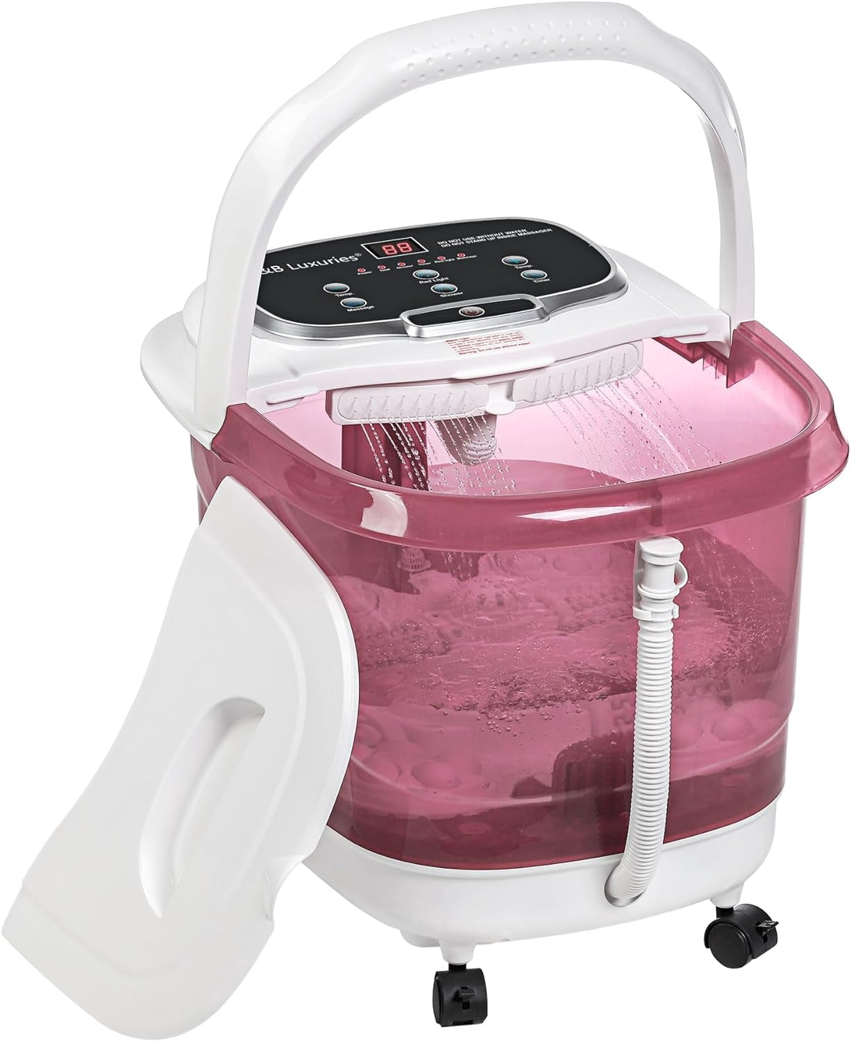 Electric Foot Bath Basin Massager with Heat and Massage Rollers for ...