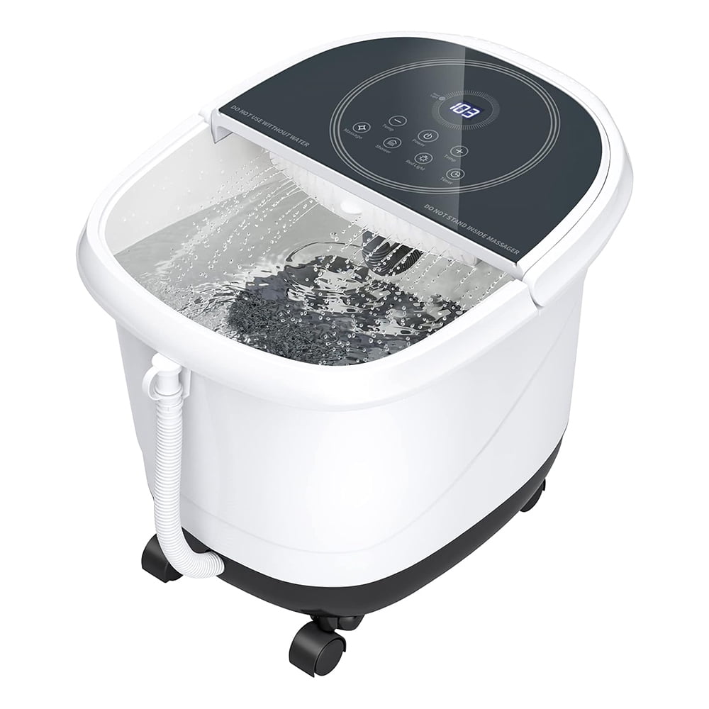 Electric Foot Bath Massage Tub, Heating Pedicure Spa Massager with 2 ...