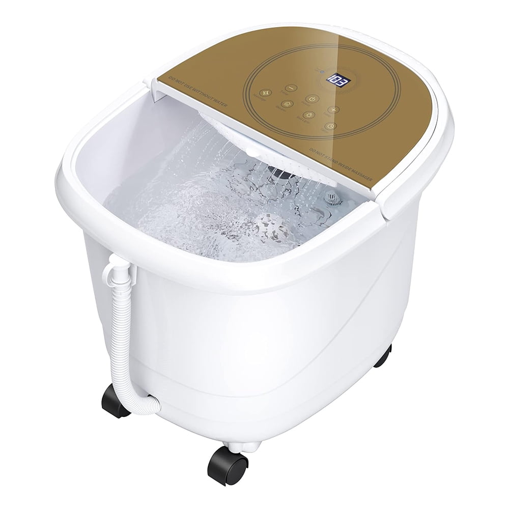 Electric Foot Bath Massage Tub, Heating Pedicure Spa Massager with 2 ...