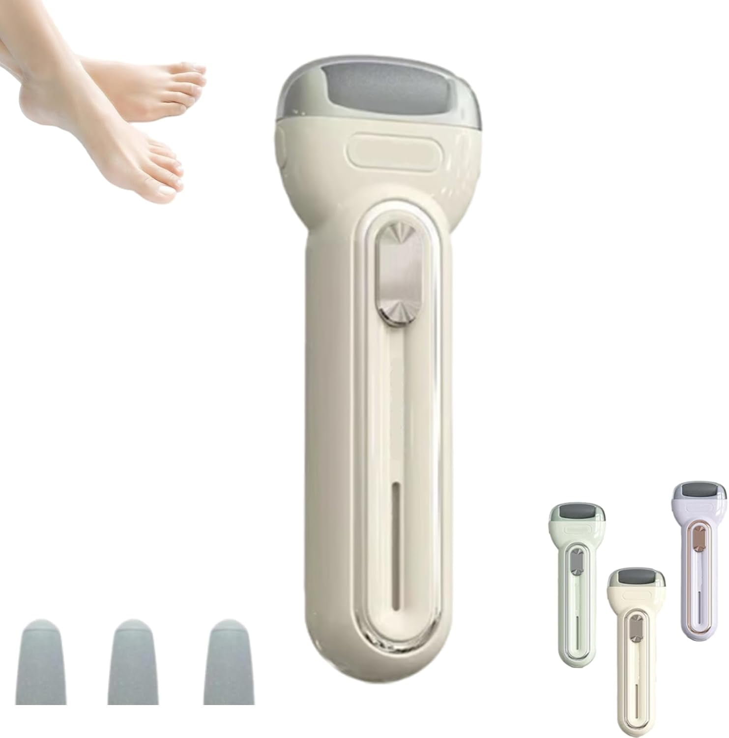 Electric Foot Callus Remover with 3 Frosted Heads, 2025 New Electric ...