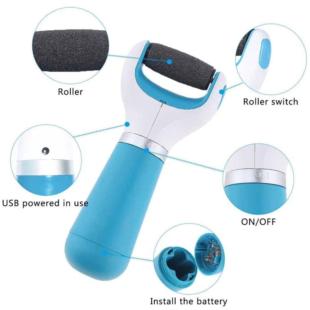 Walmart Electric Foot Callus Remover | Pedicure Grinder File | Battery ...