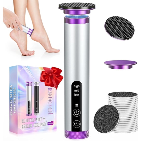 Electric Foot Callus Remover with Nano-Glass , Rechargeable Electric ...