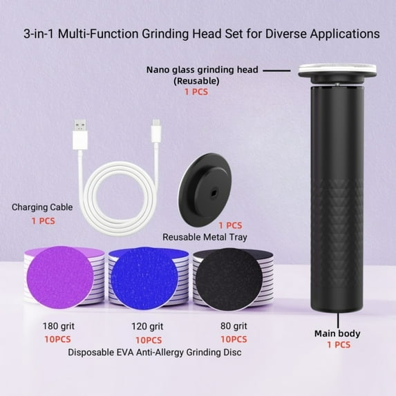 Electric Foot File Callus Remover Dead Skin Foot Care Tool Magic Device ...