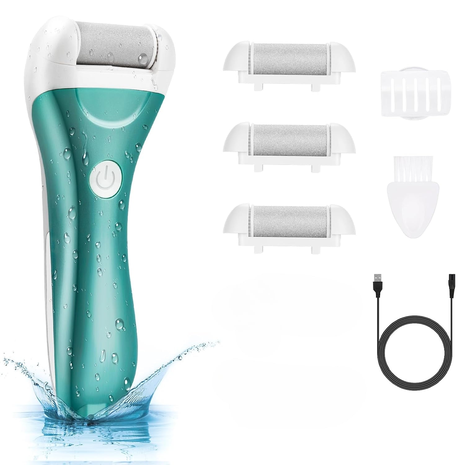 Electric Foot File Callus Removers Rechargeable Waterproof Pedicure ...