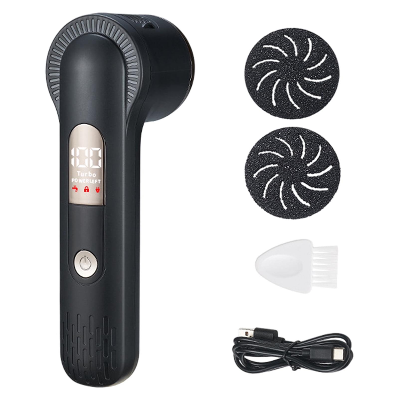 Electric Foot File,Rechargeable Electric Foot Scrubber,1200mAh Portable ...