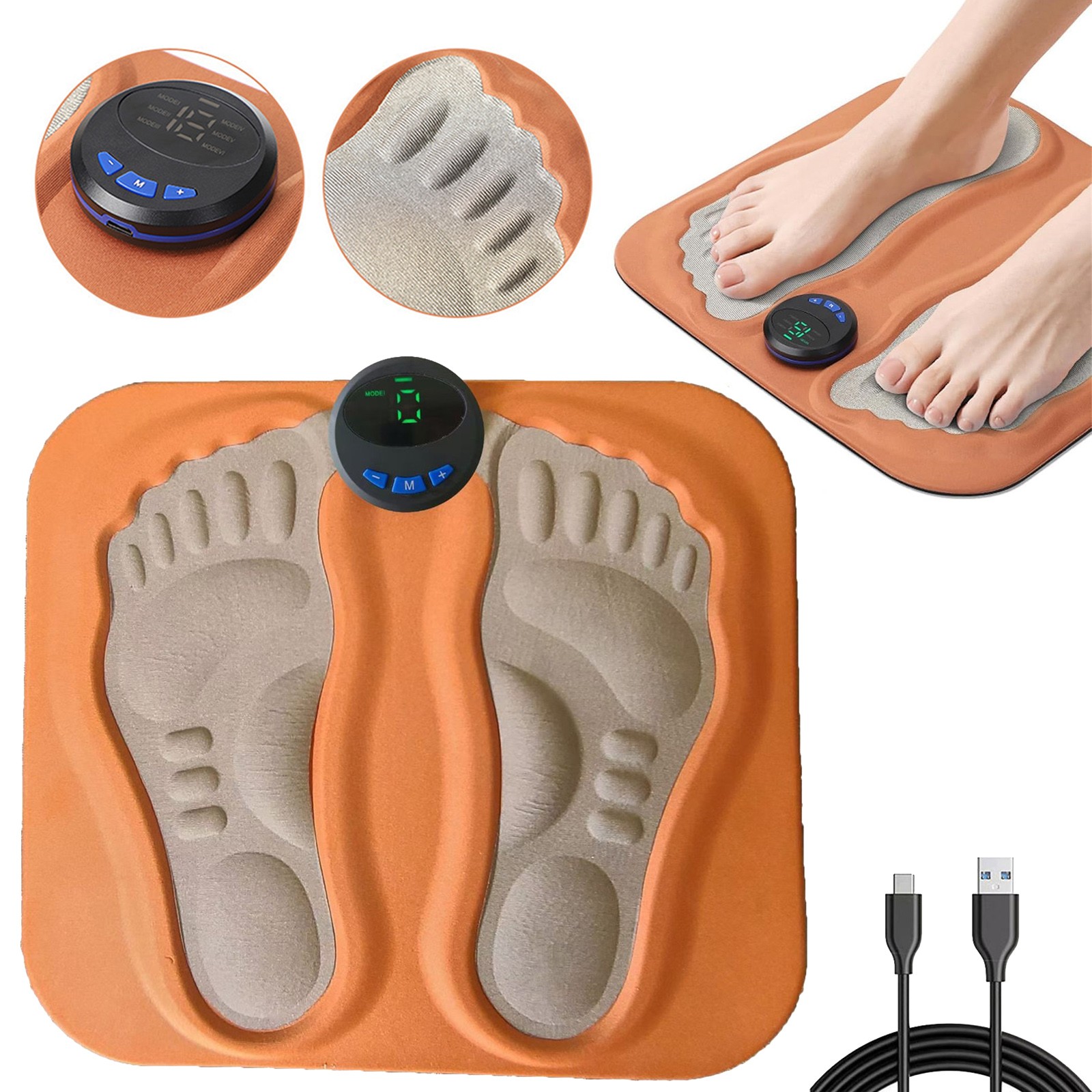 Electric Foot Massager Machinepulse Acupoints Massage For Re Lieves 6357