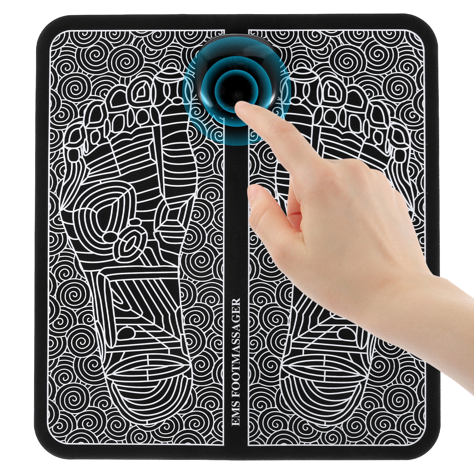 Electric Foot Massager Mat Pad EMS Legs Massage Machine Muscle ...