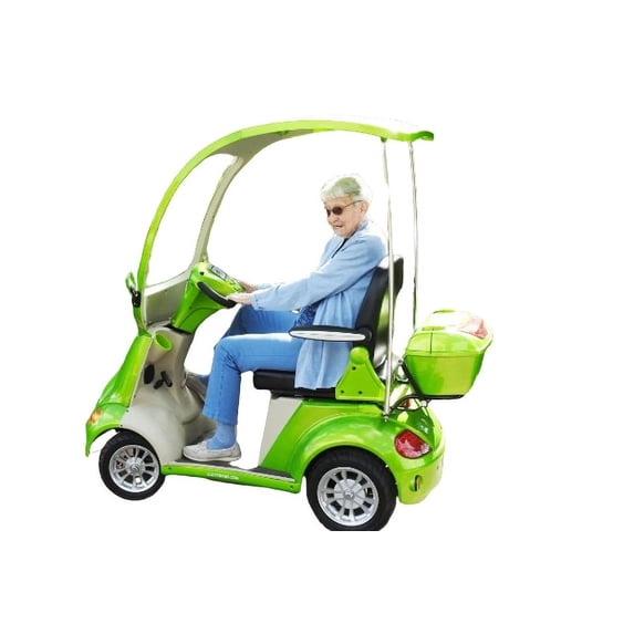 Electric Four-Wheel Mobility Scooter with Canopy - Power-Buggy DX, High ...