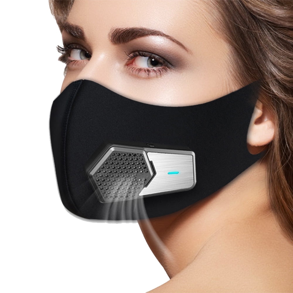 Electric Fresh Air Kn95 Face Mask with Fan,Replaceable Filter ...