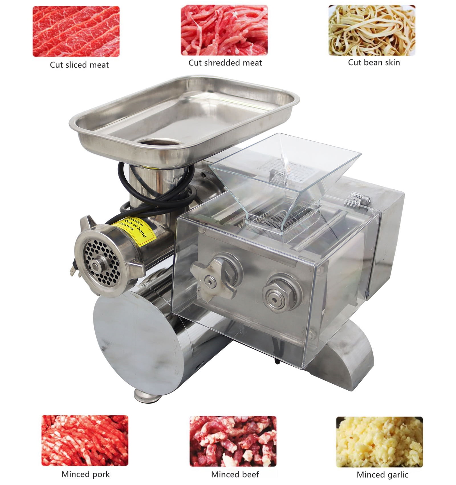 Electric Fresh Meat Slicer Grinder Meat Cutting Grinding Machine Meat ...