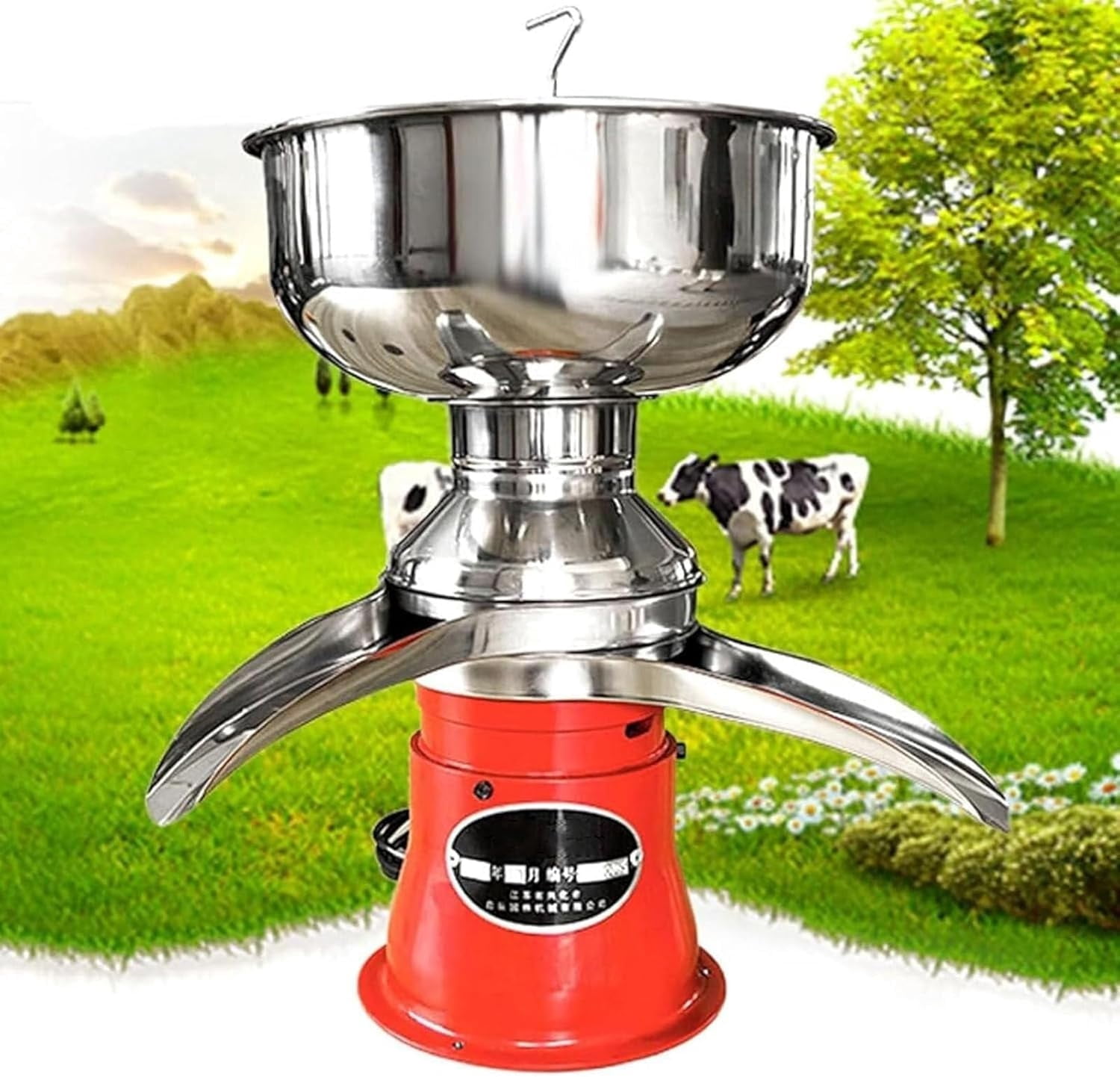 Electric Fresh Milk Cream Separator, Milk Cream Separator with 50L/H ...