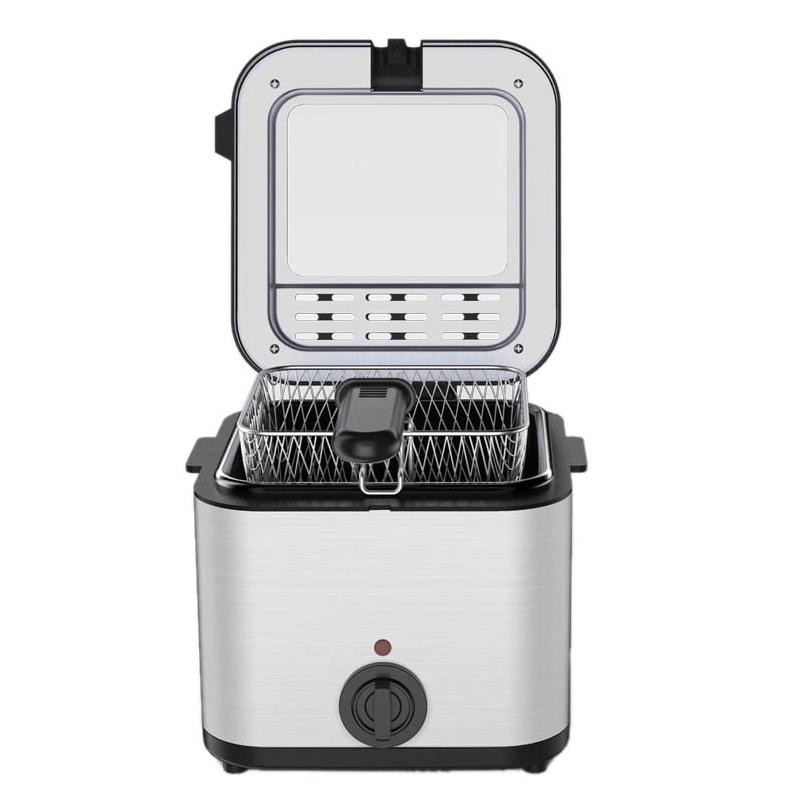 Electric Fryer Stainless Steel AC 1000W Multifunctional Fryer Kitchen ...