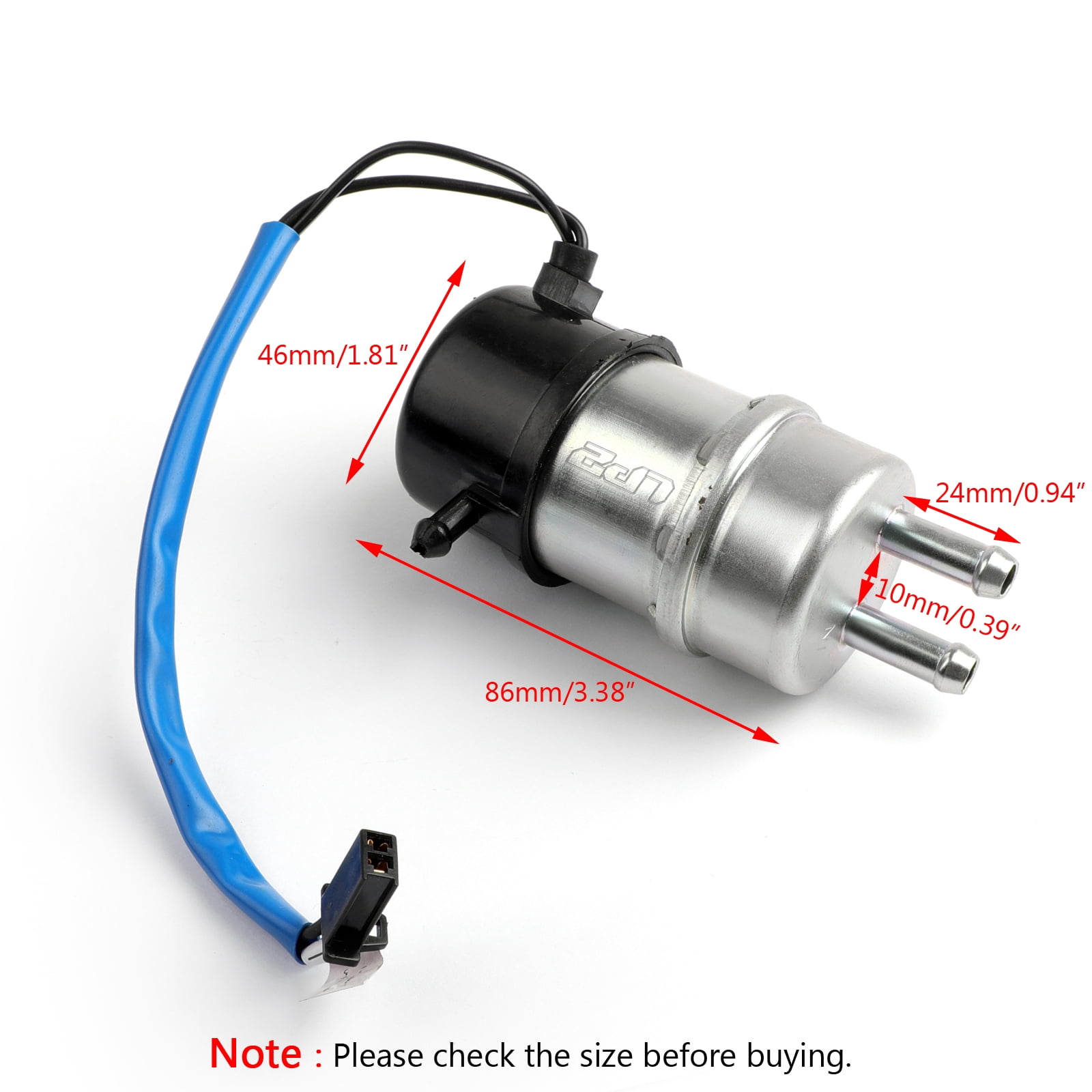 Electric Fuel Pump 8MM For Yamaha FZX 250 750 FZR 250R 400 600 YZF600R ...
